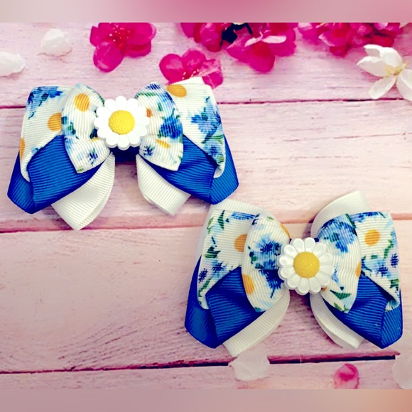 Hand Crafted | Accessories | Daisy Bow Pair | Poshmark